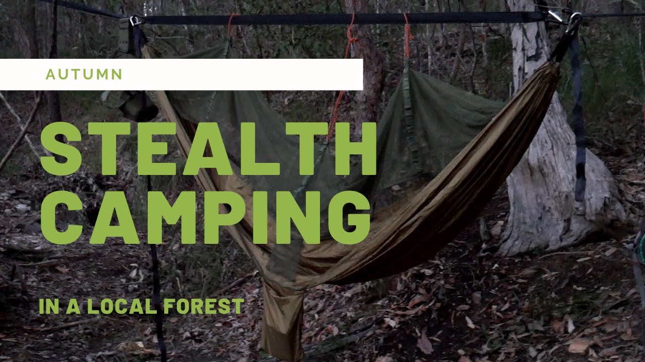 Stealth camping in a local forest - YouTube