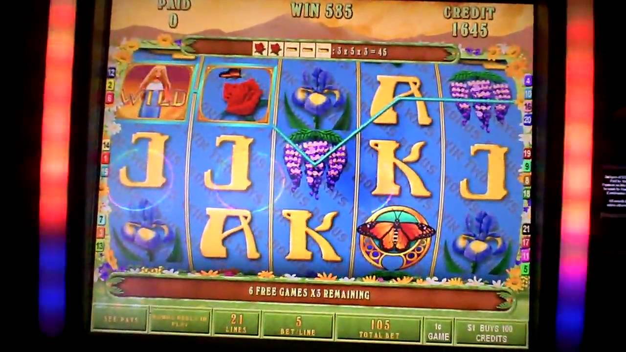 Green Goddess, Atronic, slot machine bonus win the Borgata - YouTube