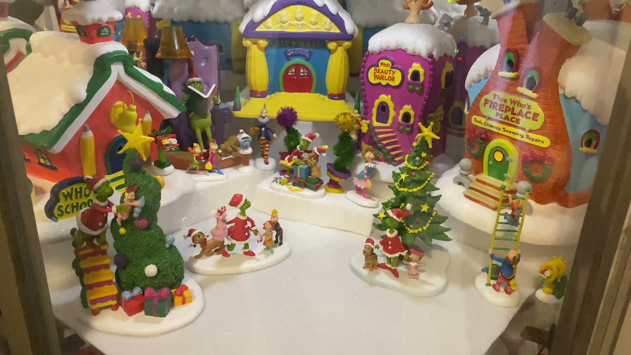 Entire Grinch Collection | Department 56 Whoville | Merry Christmas ...