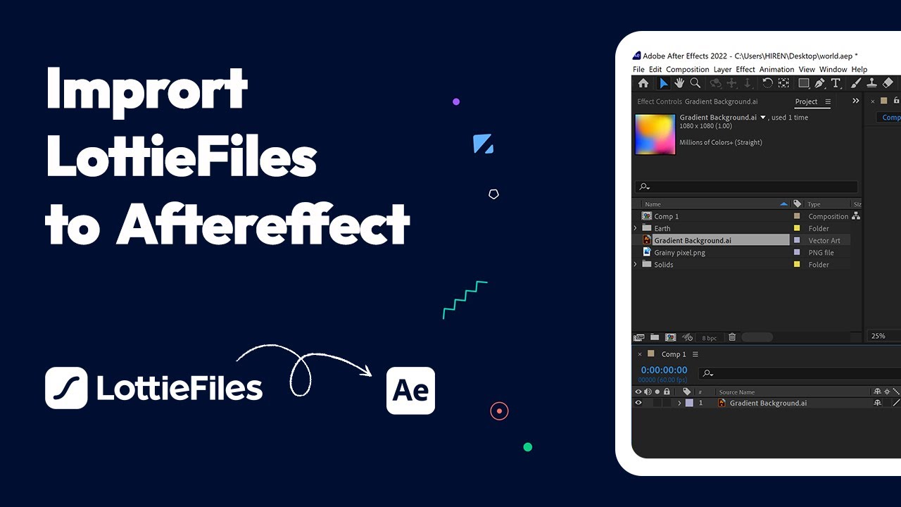 How To Convert Lottie Json File To AEP File Import Lottie File Into how-to-convert-lottie-json-file-to-aep-file-import-lottie-file-into