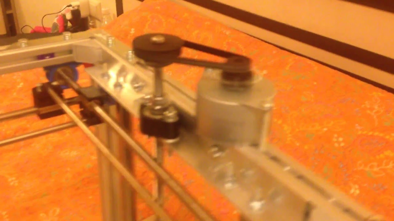 My new 3d printer z axis test (Ultimaker 2 Aluminum DIY Mod) - YouTube
