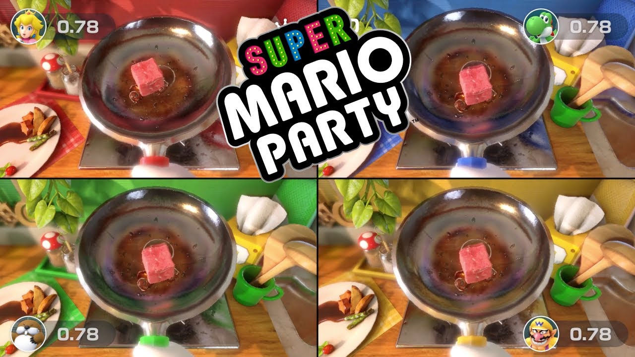 Super Mario Party Sizzling Stakes Minigames Gameplay - YouTube