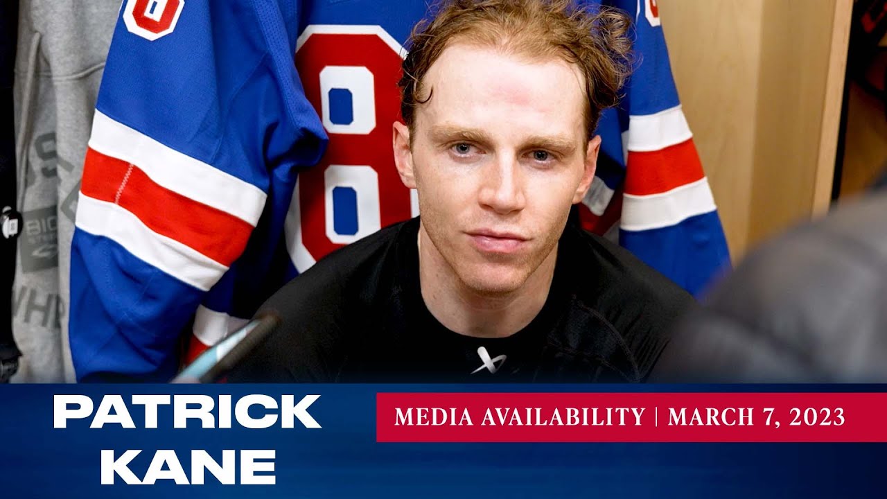 New York Rangers: Patrick Kane Media Availability | Mar. 7, 2023 - YouTube
