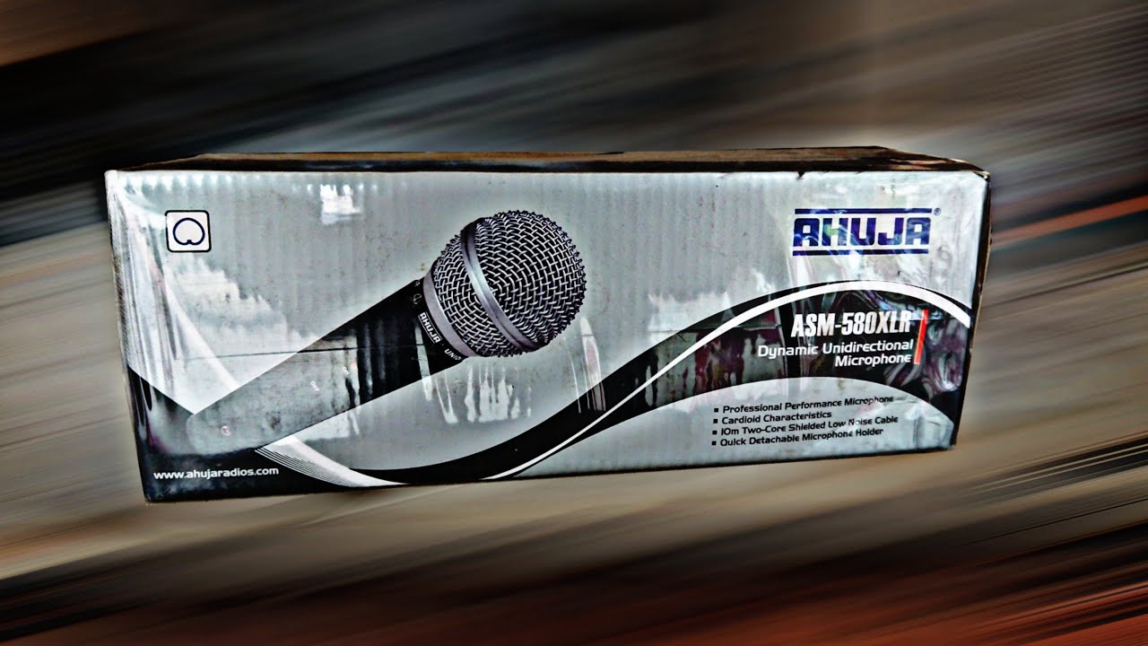 AHUJA ASM 580XLR MIC UNBOXING & REVIEW - YouTube