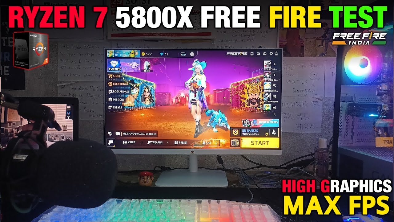 Ryzen 7 5700x Free Fire Test Ultra Setting Fps Test | Ryzen 7 5700x ...