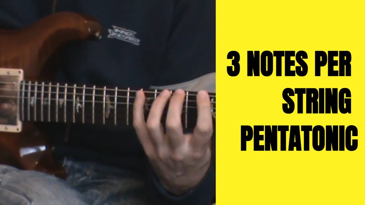 3 NOTES PER STRING PENTATONIC (now www.GianniChiarello.com) - YouTube