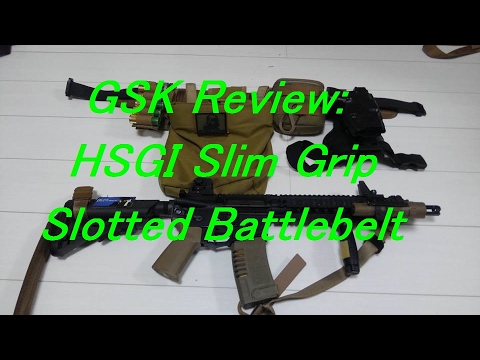 GSK Review: HSGI Slim Grip Slotted Battle Belt - YouTube