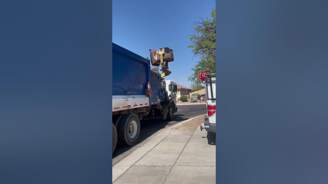 Waste connections of AZ heil python 396 on trash! 7/8/23 - YouTube
