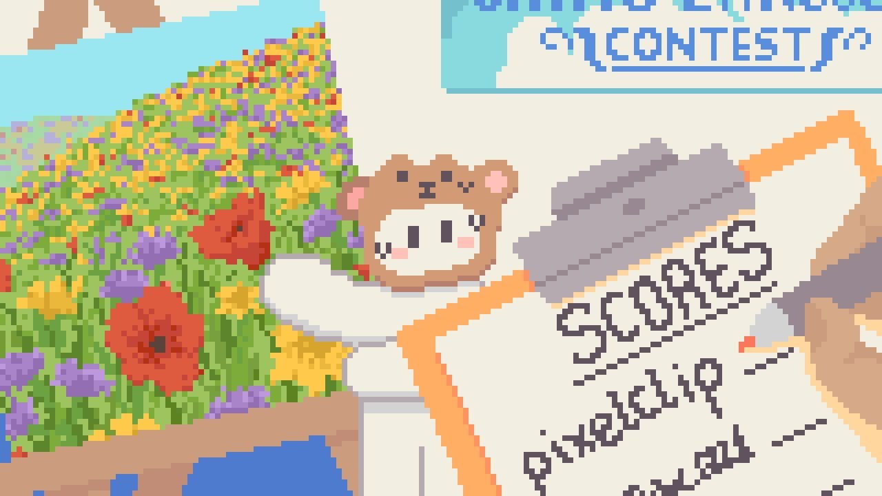 I entered my first pixel art contest and here was the drawing process ...