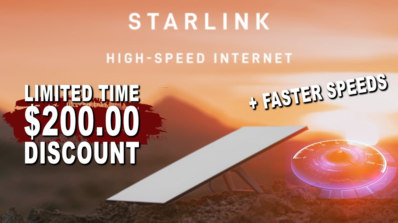 SpaceX Starlink $200 Discount + Faster Speeds - YouTube