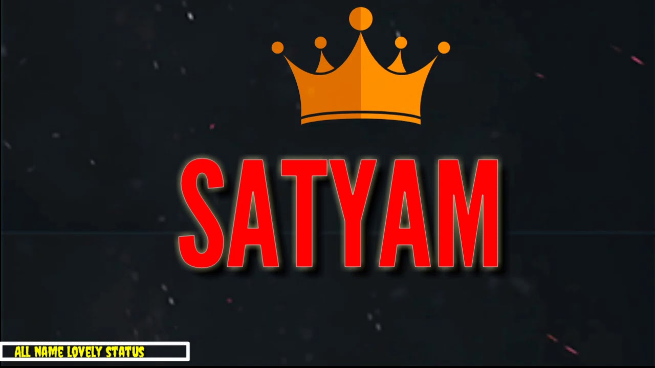 I Love You Satyam Name Wallpaper