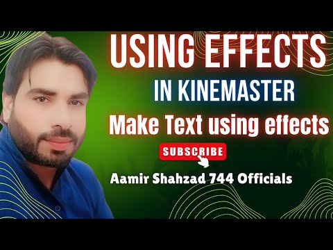 How to make Text with effects in KineMaster # Using green Screen shot ...