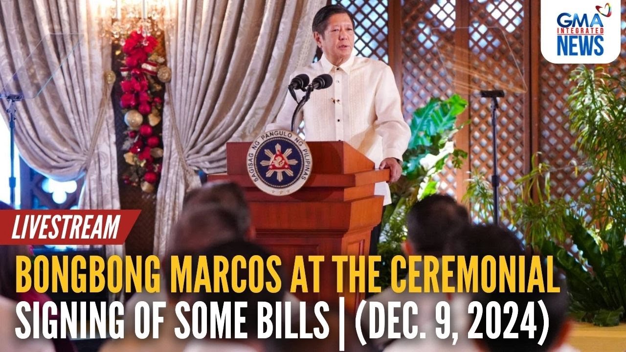 LIVE: Pres. Bongbong Marcos at the ceremonial signing of some... | GMA ...
