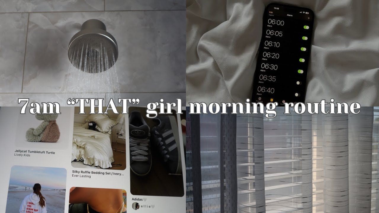 7AM "THAT GIRL" MORNING ROUTINE | healthy & productive - YouTube