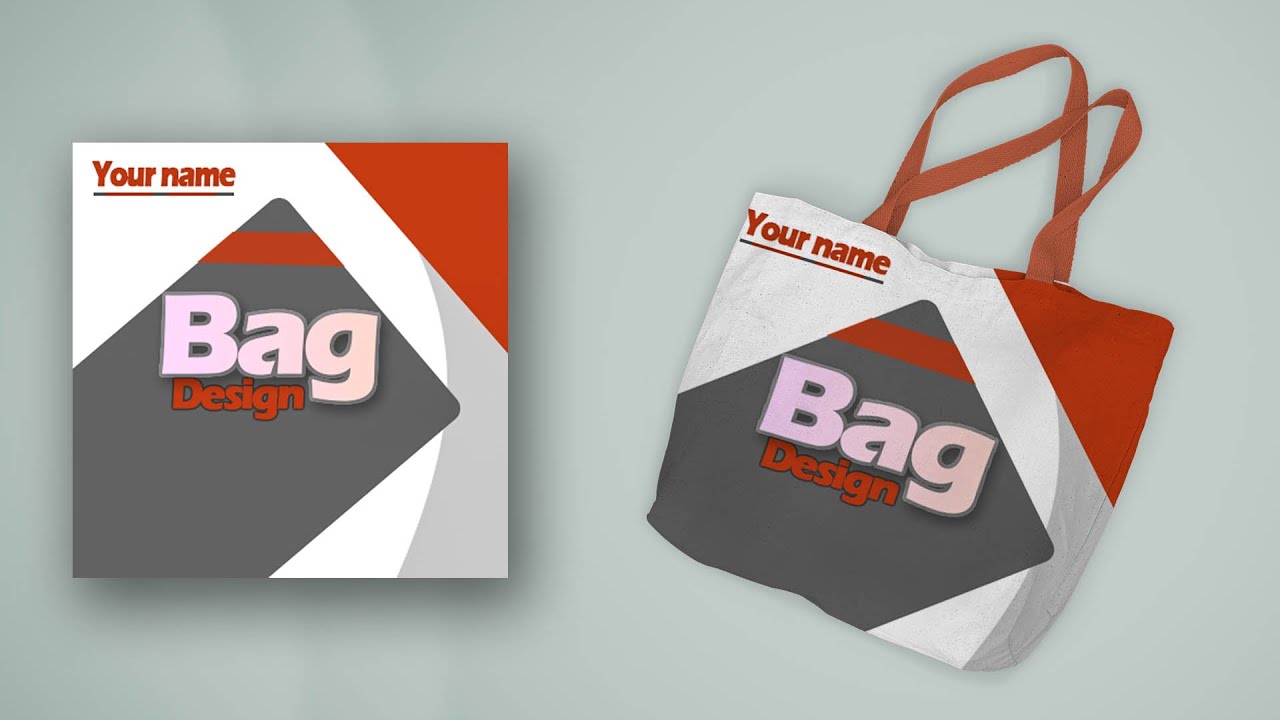 Simple Paper Bag design - Photoshop Tutorial - YouTube