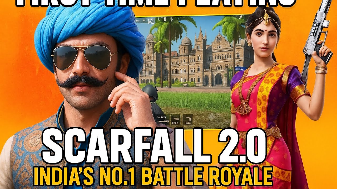 First time play the Scar fall 2.0 Indian number one battle royale game ...