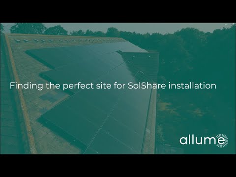 What makes a site suitable for SolShare installation? - YouTube