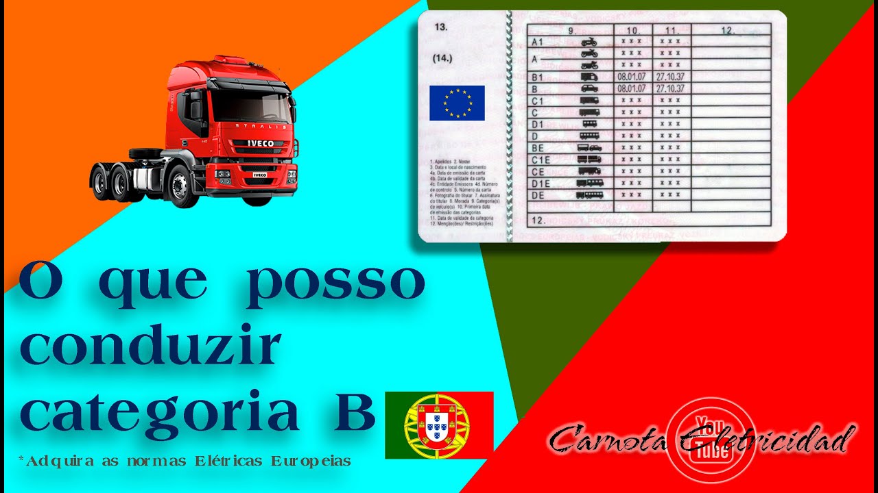 O QUE POSSO CONDUZIR COM A CATEGORIA B - YouTube