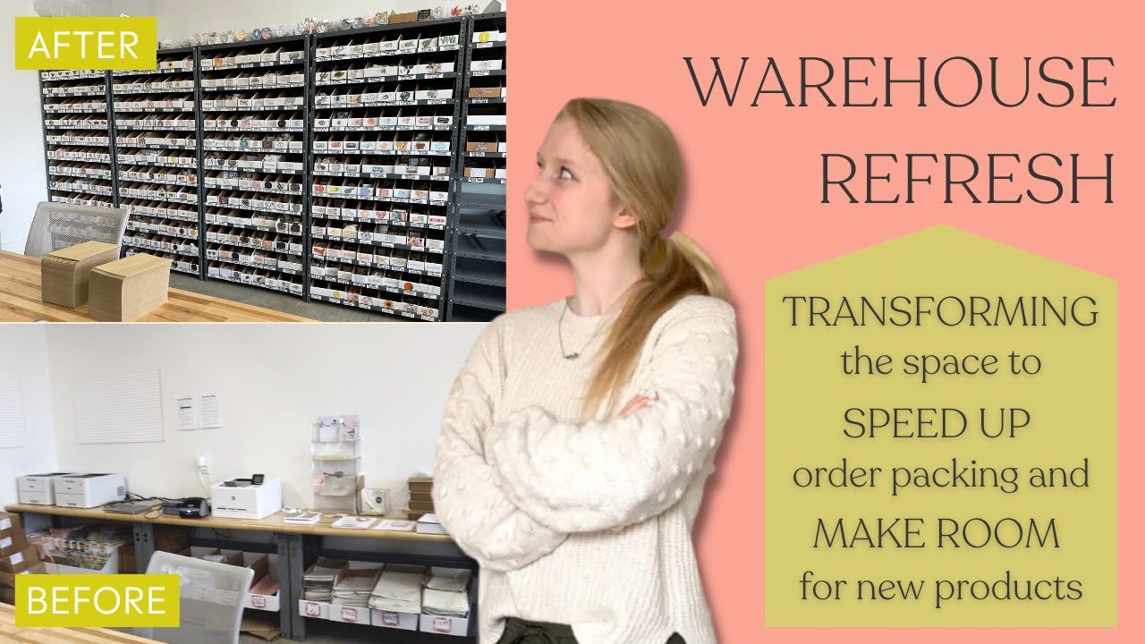 small business vlog • WAREHOUSE TRANSFORMATION: Changes to speed up ...