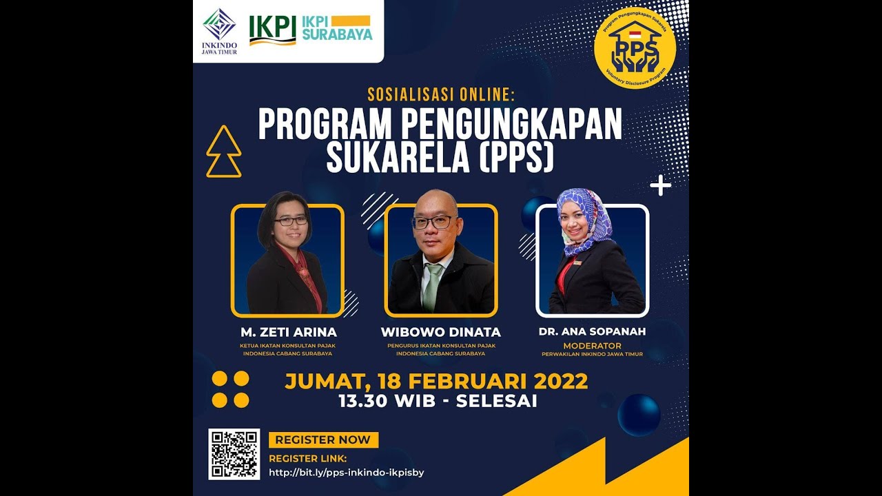 Sosialisasi Online - IKPI Surabaya dan INKINDO Jatim - 18 Februari 2022 ...