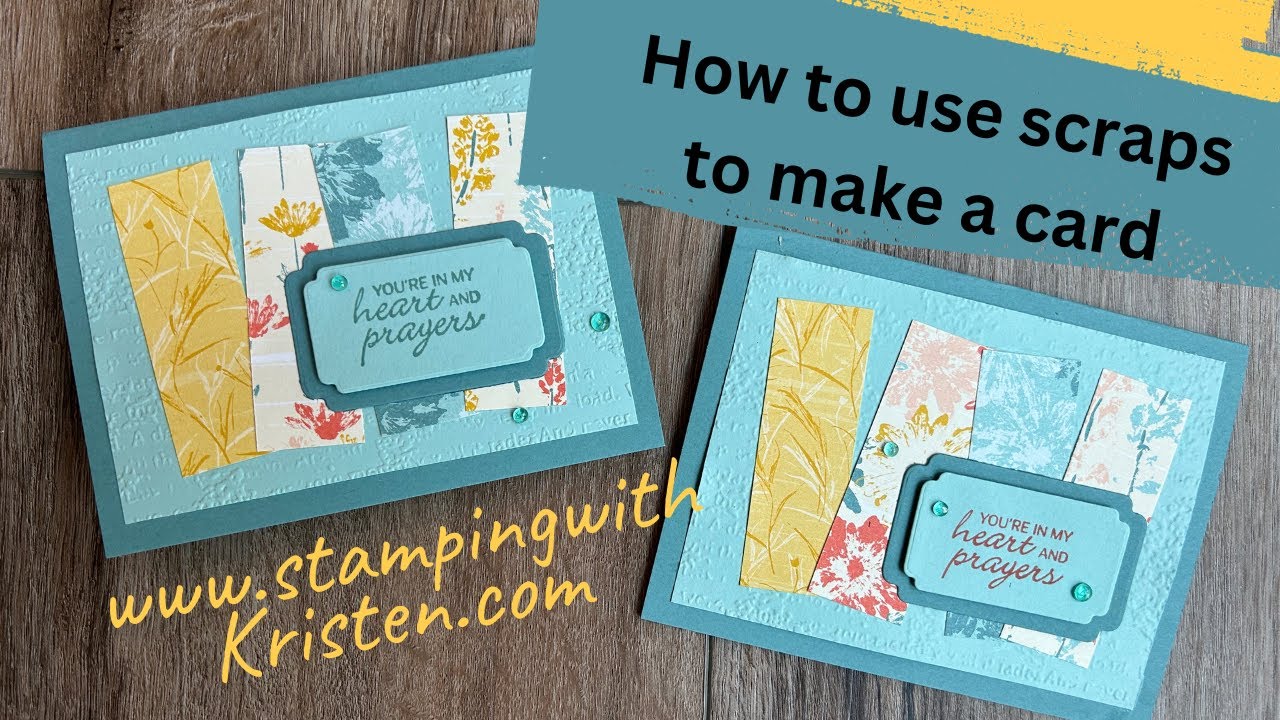 How to create a card with your favorite scraps. - YouTube