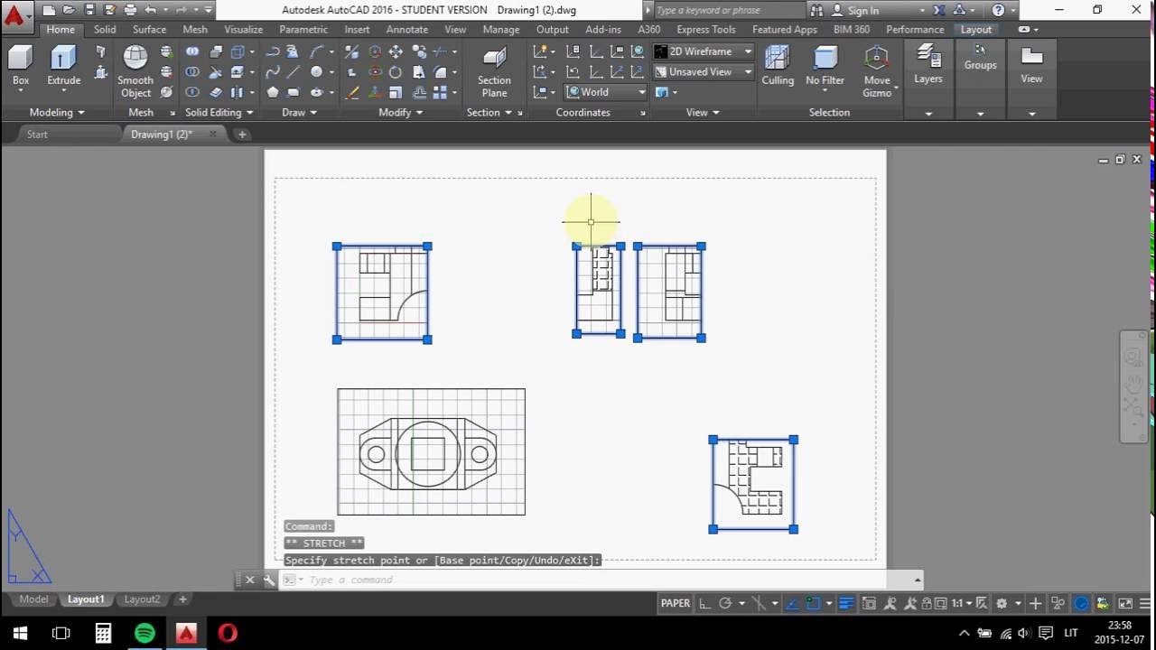 AutoCAD Tutorial: Section (using SOLVIEW command) - YouTube