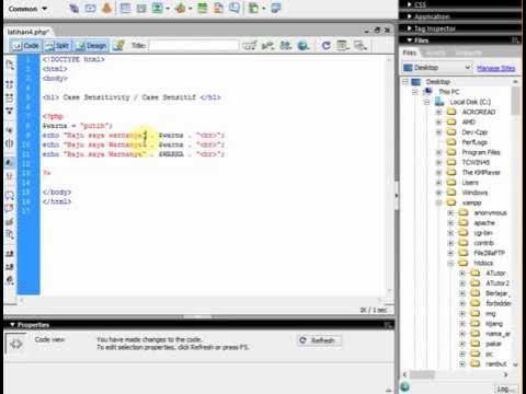 Tutorial PHP - Case Sensitivity - YouTube