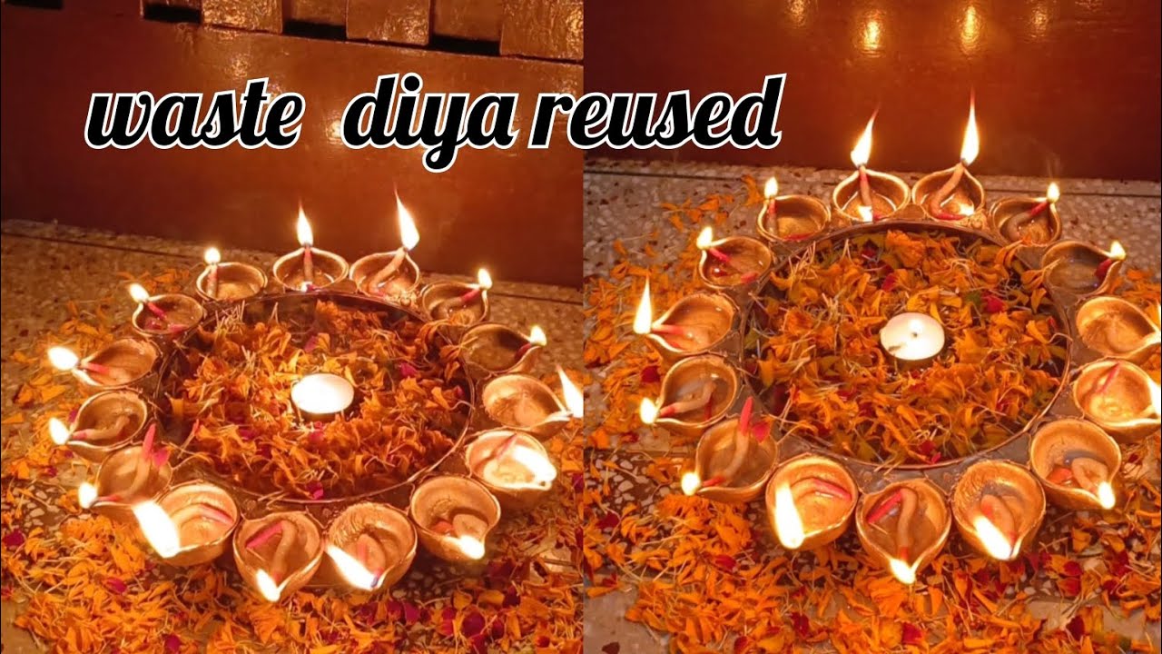 Waste Diya Reuse Idea Best Out Of Waste Given Diwali Craft waste-diya-reuse-idea-best-out-of-waste-given-diwali-craft