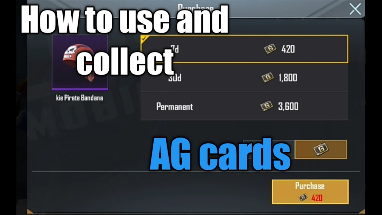 What is work of G cards in PUBG mobile and how to collect G cards ...
