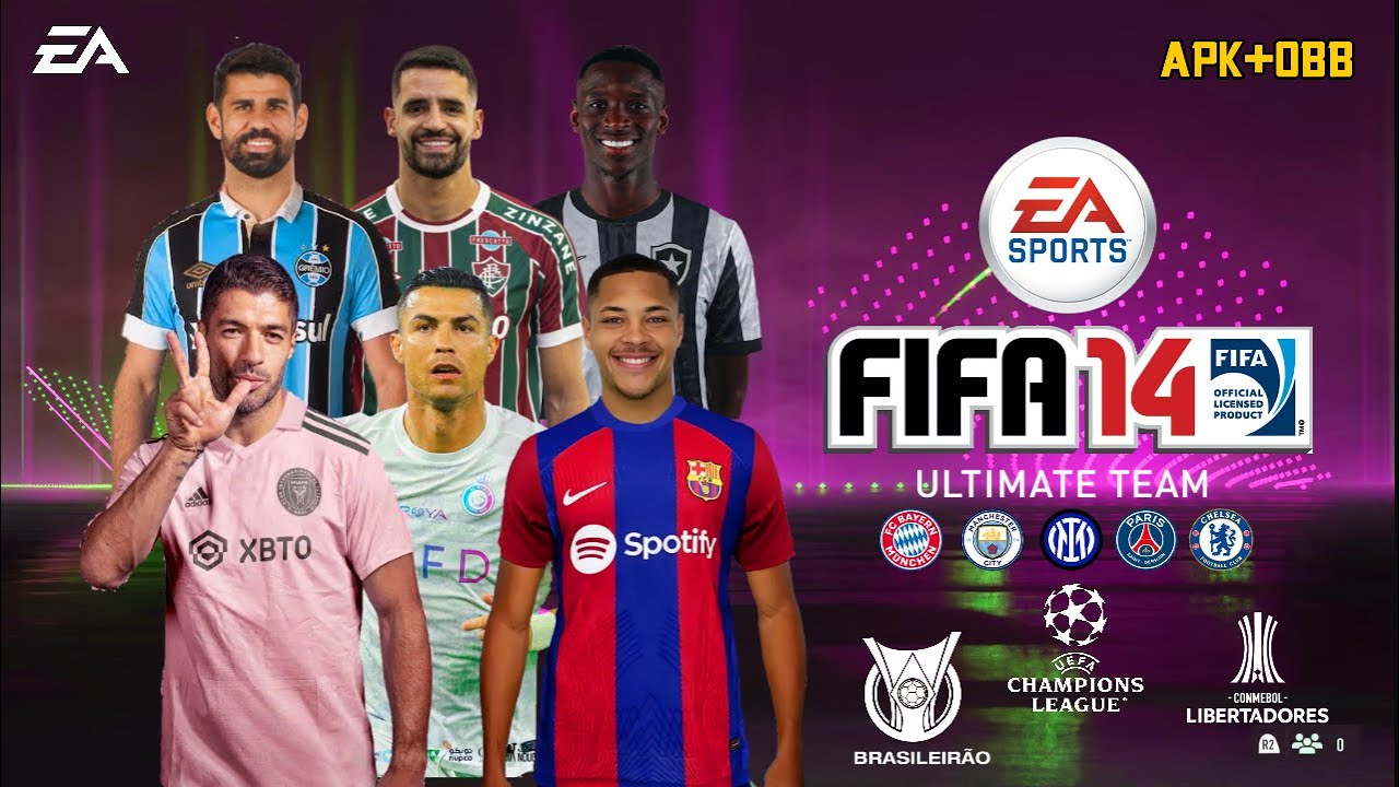 FIFA 24 MOD FIFA 14 MOBILE ANDROID OFFLINE BRASILEIRÃO & EUROPEUS ...
