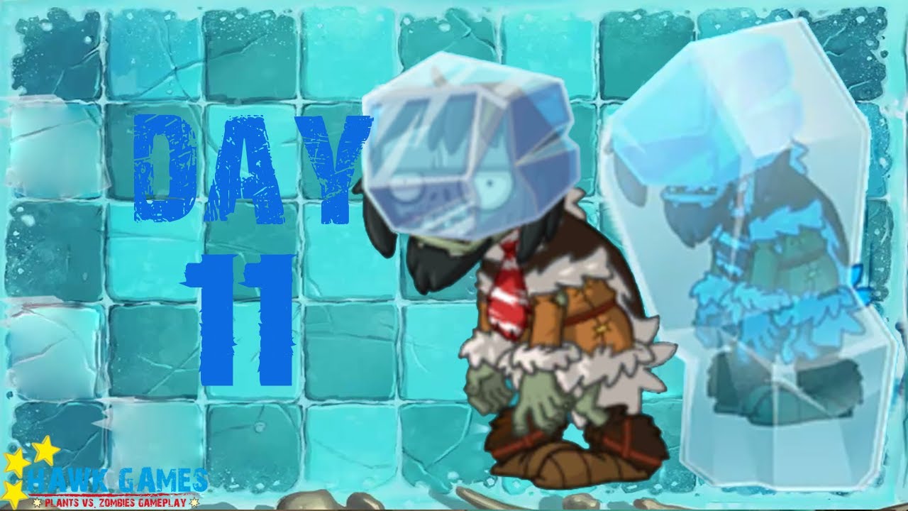Plants vs Zombies 2 - Frostbite Caves - Day 11 [Blockhead Zombie] No ...