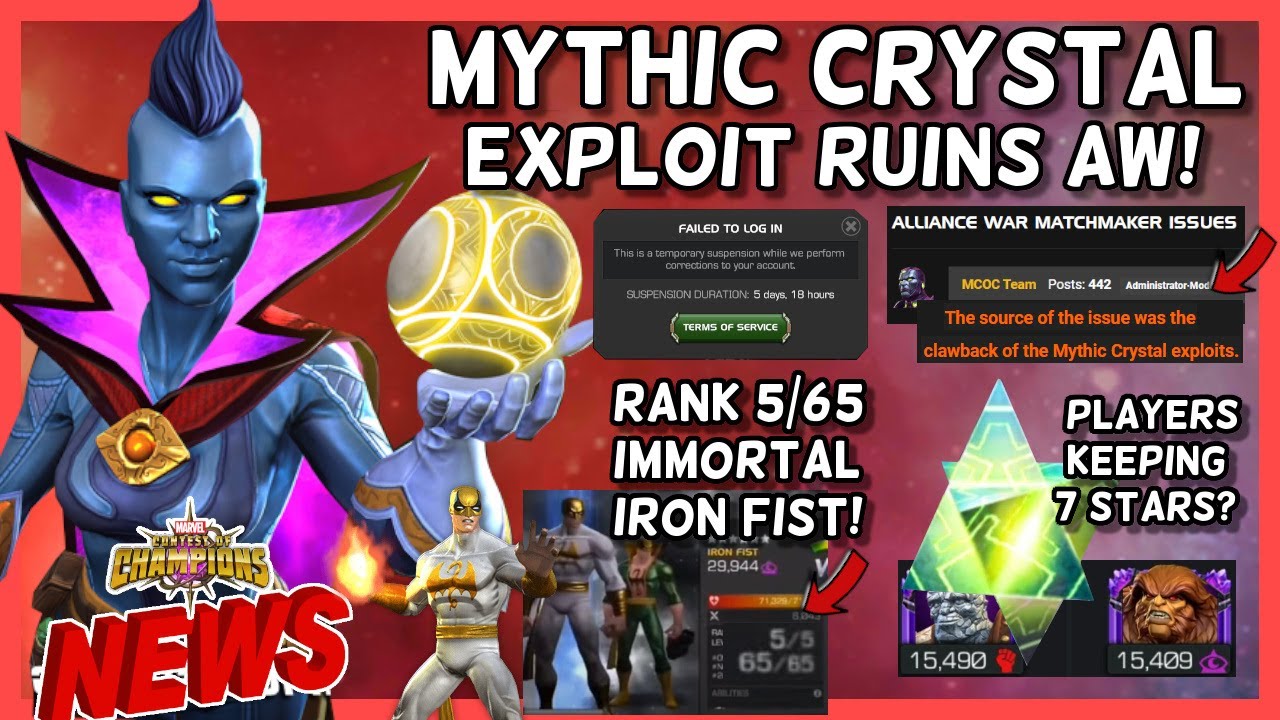 🚨BREAKING: The Mythic Crystal Exploit Removal Broke AW | R5 6 Star ...