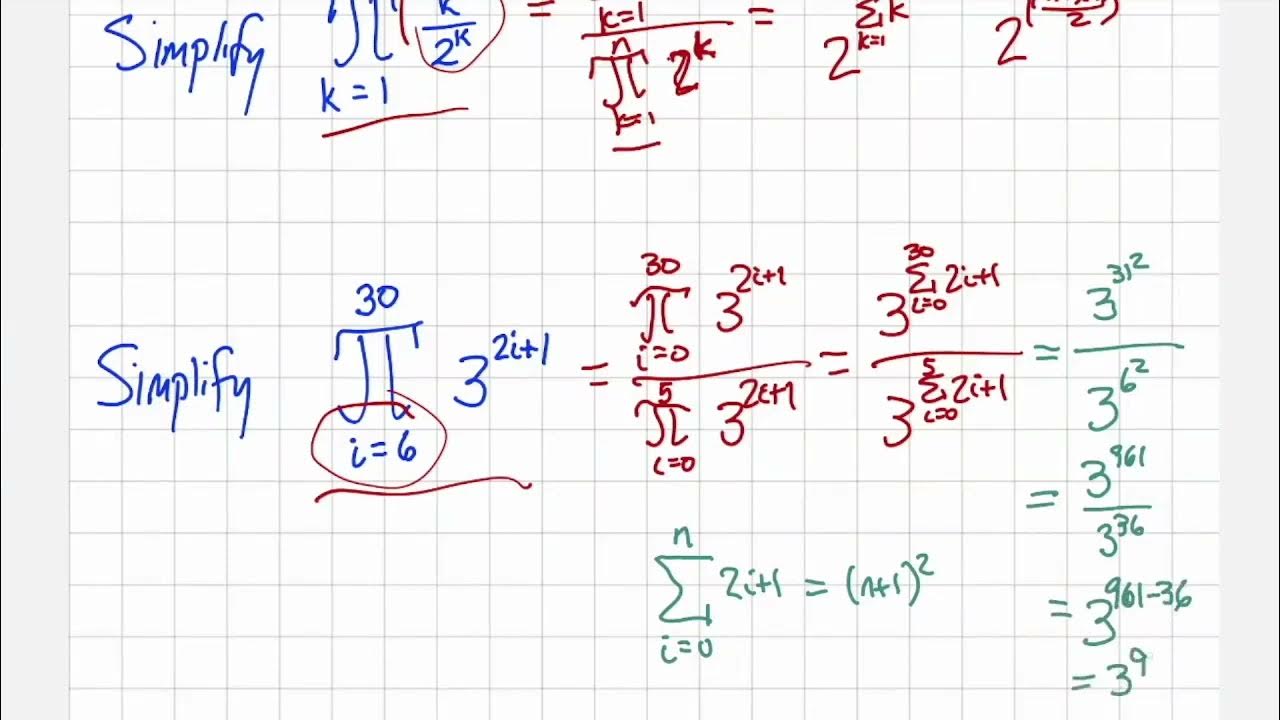 4.4C - Exponentiation and Logarithms with Sigma and Pi Notation - MATH ...