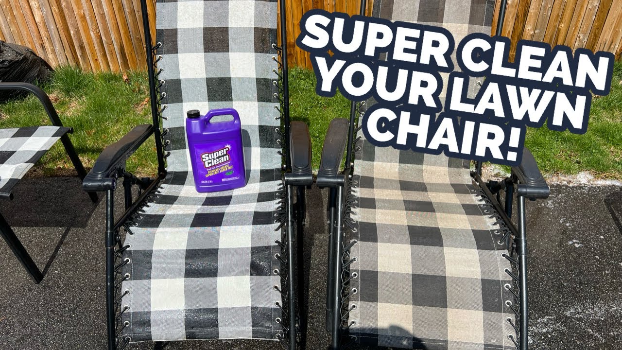 How To Clean Lawn Chairs - YouTube