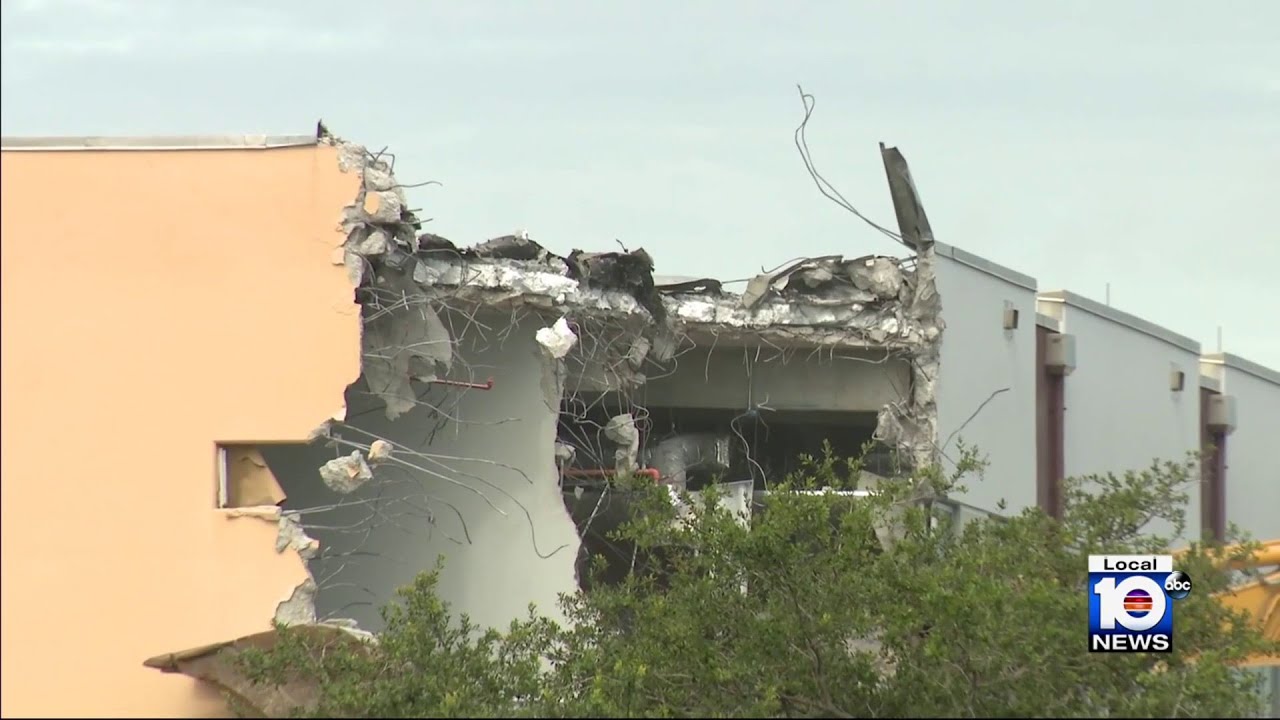 Parkland families react after demolition of 1200 building begins - YouTube