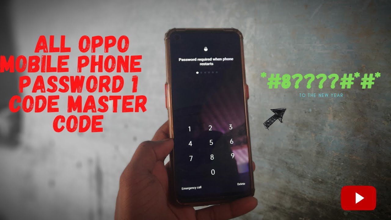 Oppo A53 All Oppo mobile reset one master code - YouTube
