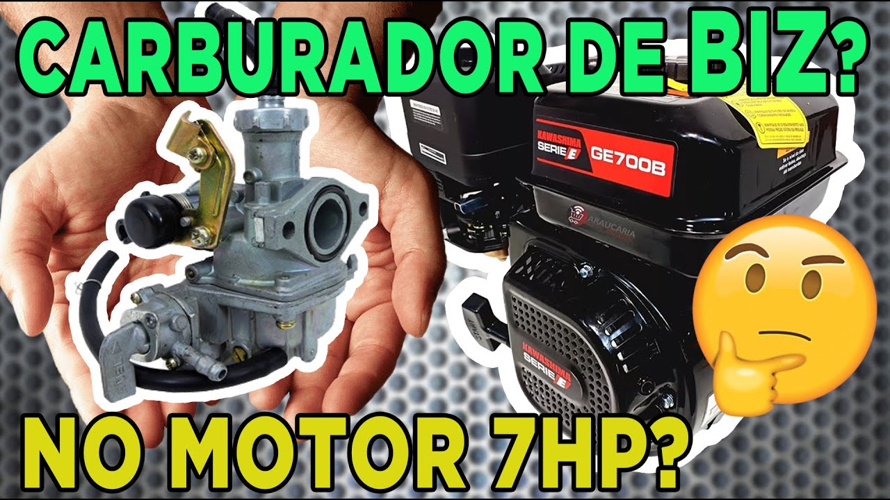 COMO INSTALAR CARBURADOR DE BIZ NO MOTOR ESTACIONÁRIO - YouTube
