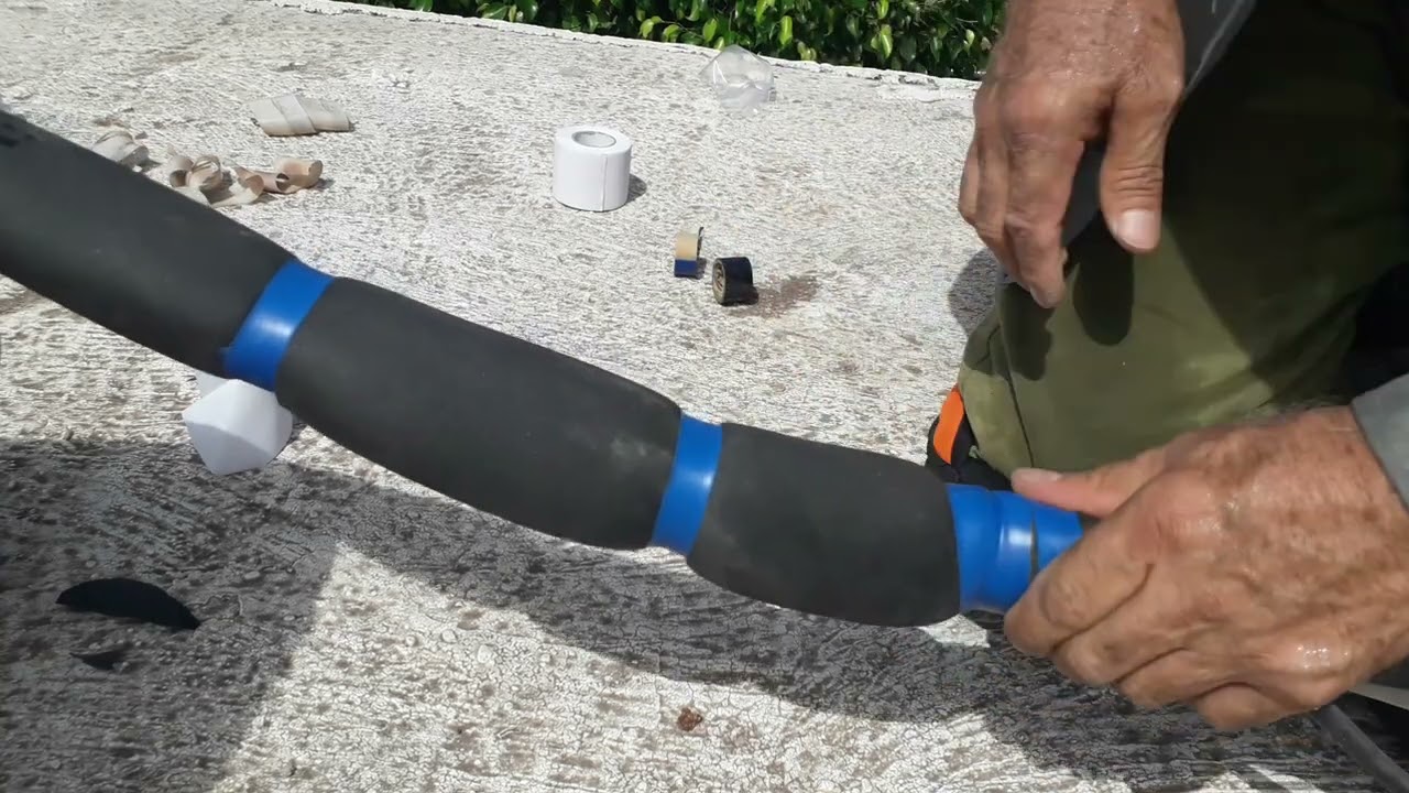 Protegiendo las LINEAS de un MINISPLIT de 1 Ton. con ARMAFLEX, CINTA ...
