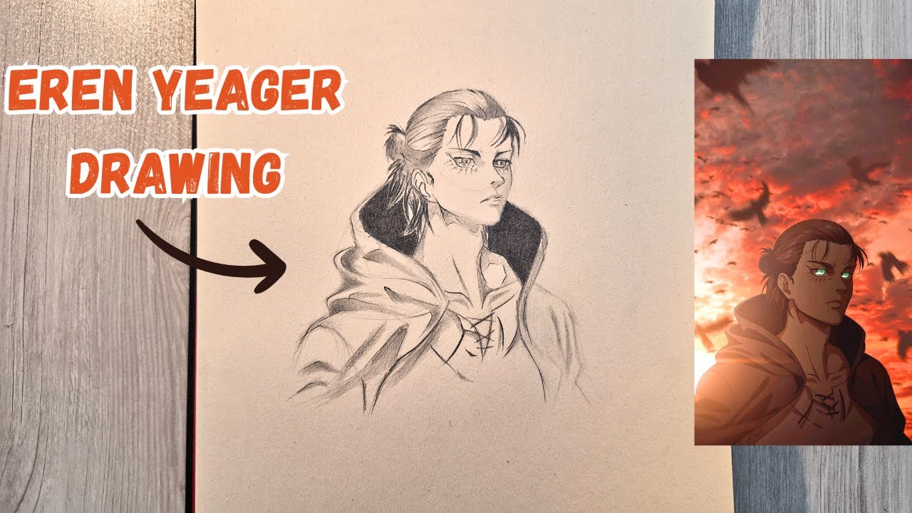 Epic Eren Yeager Drawing – Capturing His Fierce Determination | Attack ...