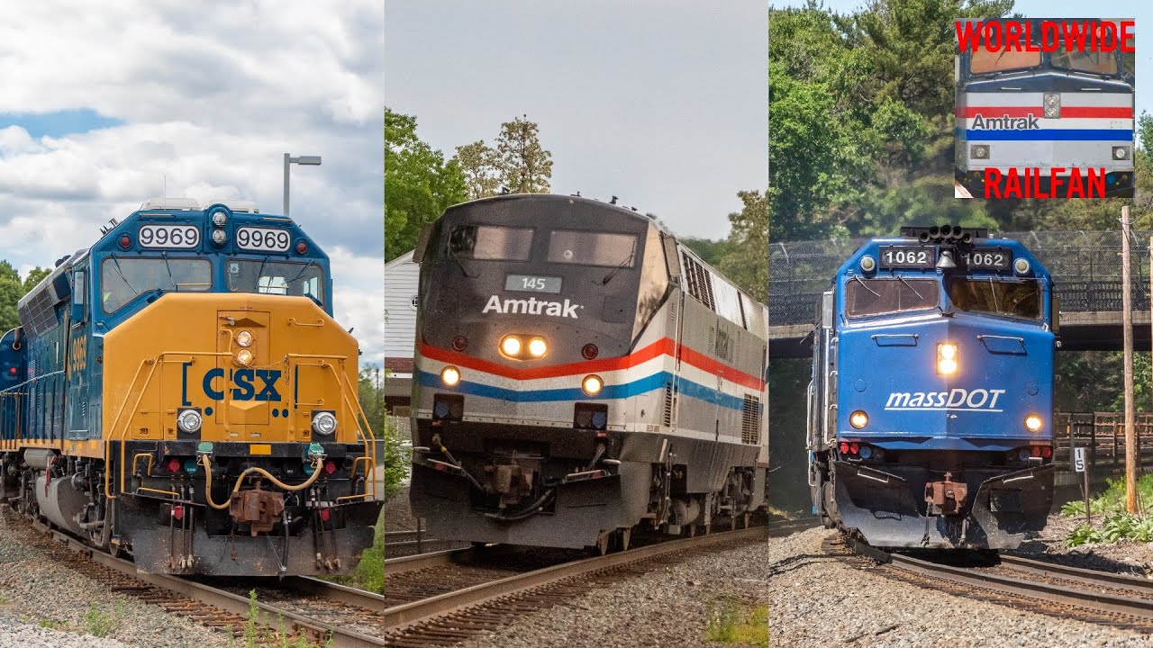 Rare Trains On The MBTA Worcester Line (Part 4) - YouTube