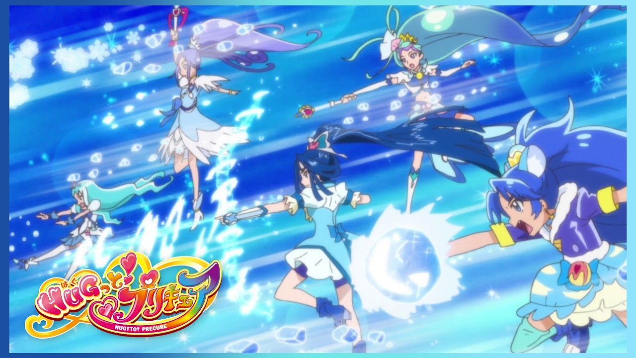 [1080p] Cure Aqua, Marine, Diamond, Mermaid & Gelato Attack {Ep. 37 ...