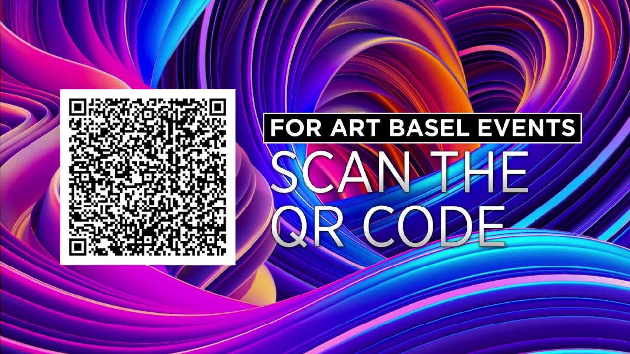 Art Basel Miami Beach: Scan code for a list of Miami Art Week events ...
