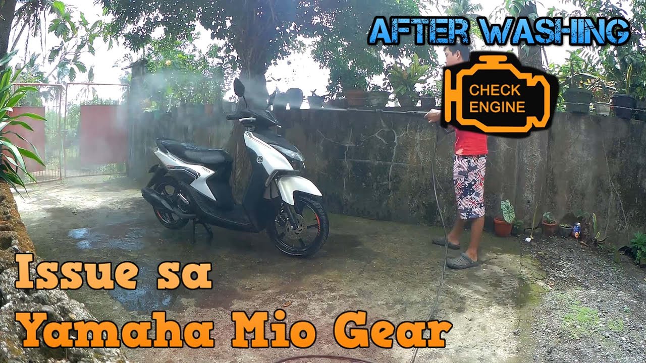 Check Engine pakatapos i-wash ang Mio Gear? - YouTube