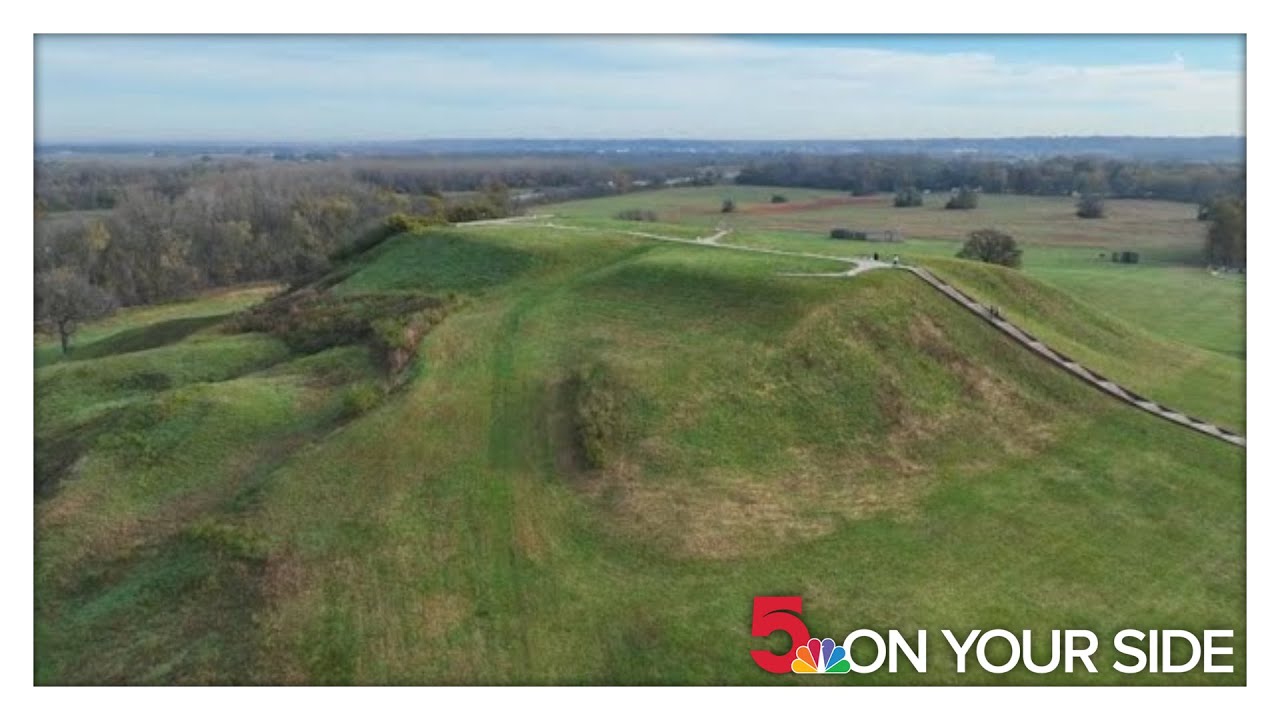 A view of the historic Cahokia Mounds in Collinsville, Illinois - YouTube