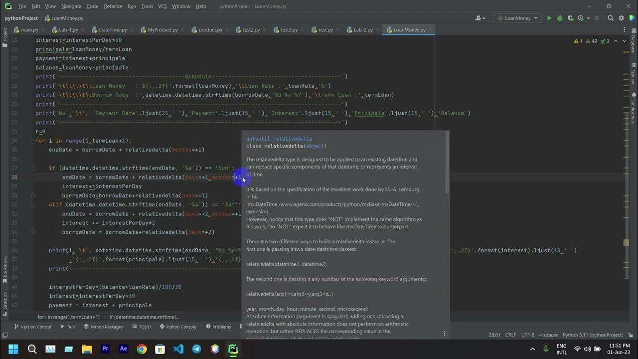 Midterm_Python | Loan Money | Kong Vireak, SS12 - YouTube