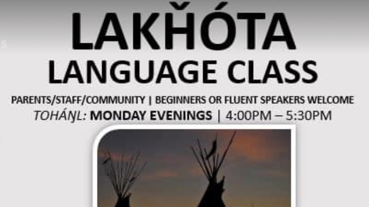 Lakota Language Class Lesson 2 @ Little Wound 21st Century - YouTube