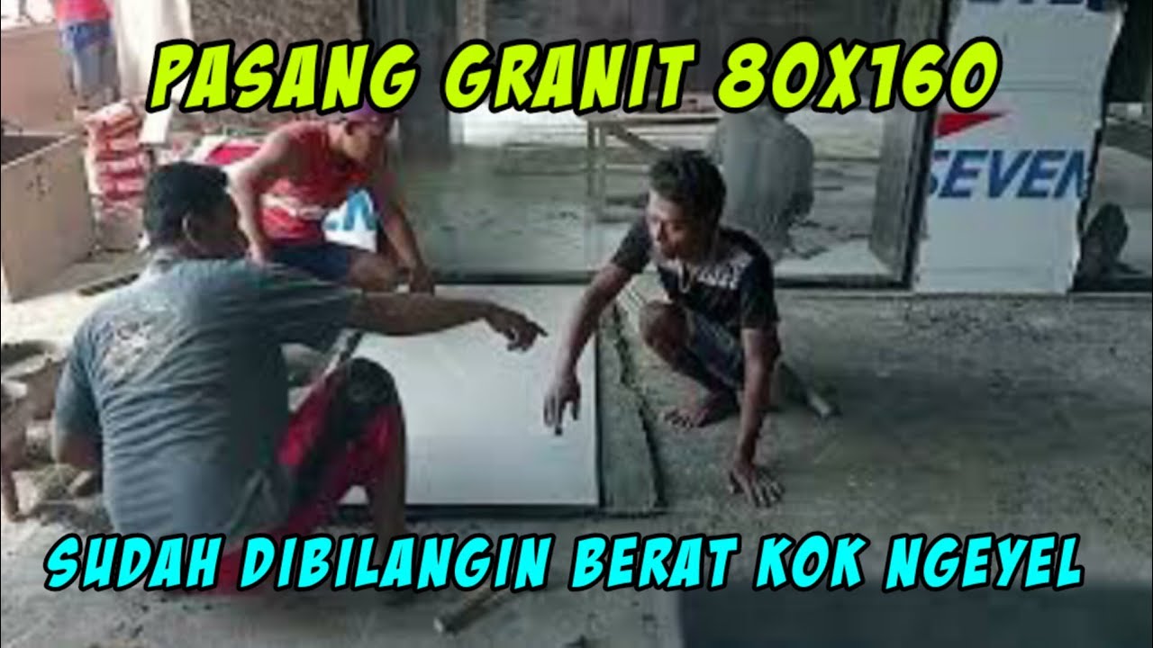 Memasang granit ukuran besar 80 x160 dengan metode ini pasang granit ...