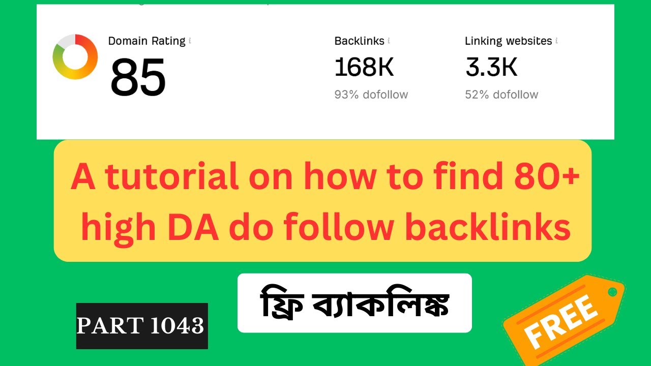 A Tutorial On How To Find 80 High DA Do Follow Backlinks YouTube a-tutorial-on-how-to-find-80-high-da-do-follow-backlinks-youtube