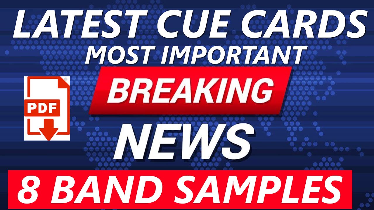 Breaking news | Important cue cards | Describe a line you remember from ...