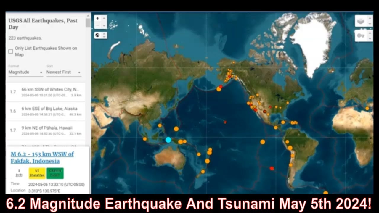 6.2 Magnitude Earthquake And Tsunami May 5th 2024! - YouTube